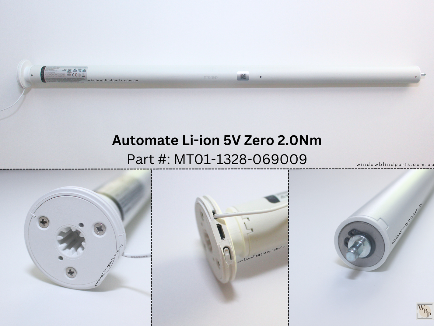 Acmeda Wireless 5V Re-Chargeable Motors 2.0Nm with Adapters for Roller ...